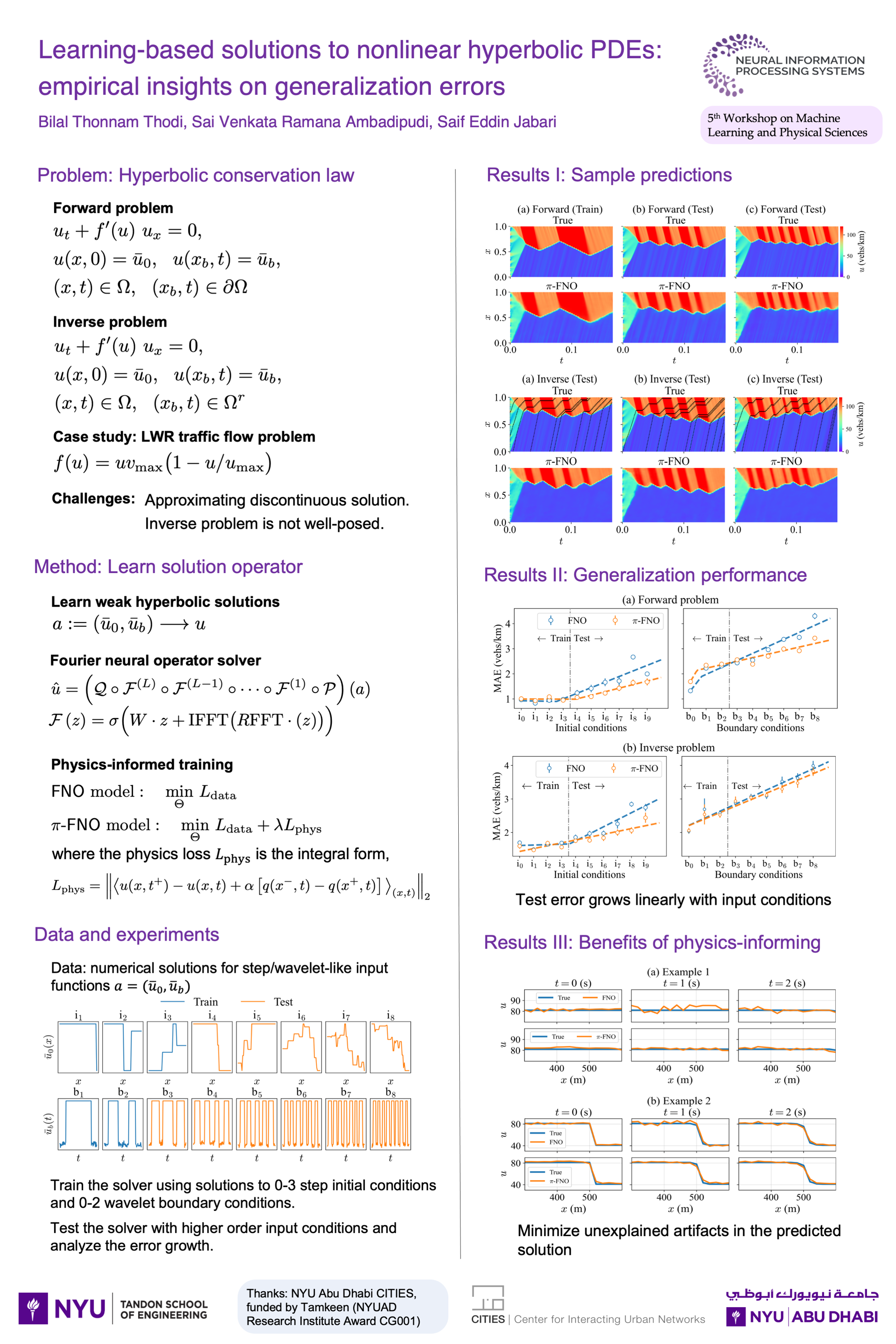 NeurIPS Learning-based solutions to nonlinear hyperbolic PDEs: Empirical insights on ...
